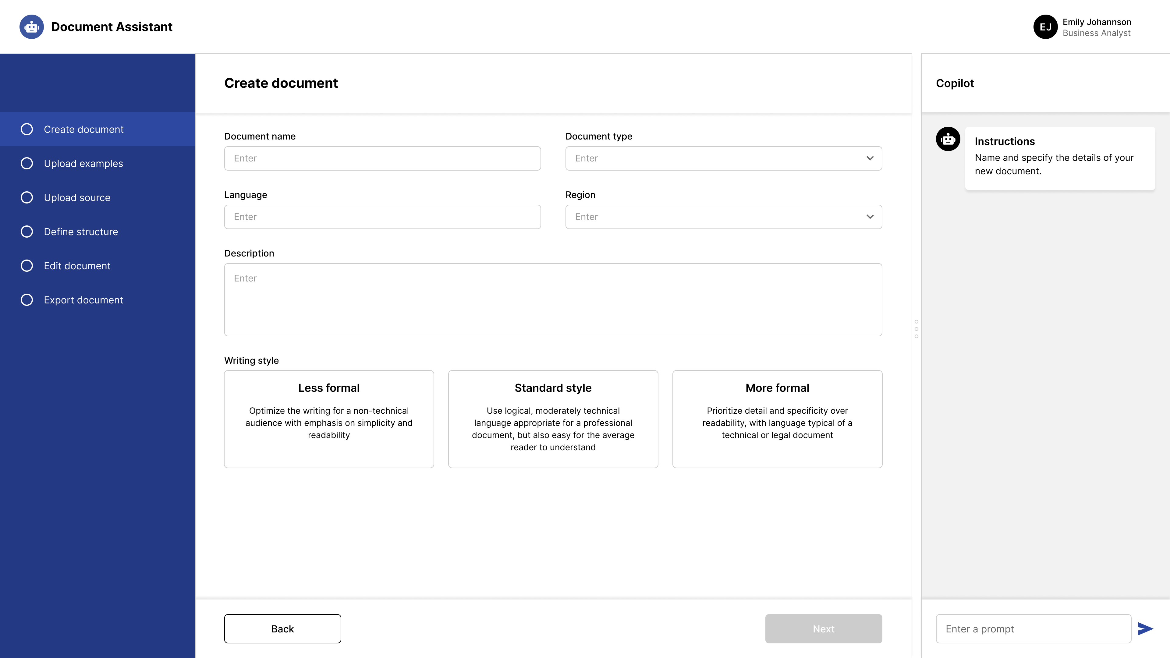 Document Drafting Assistant Long | Kurt Winkler