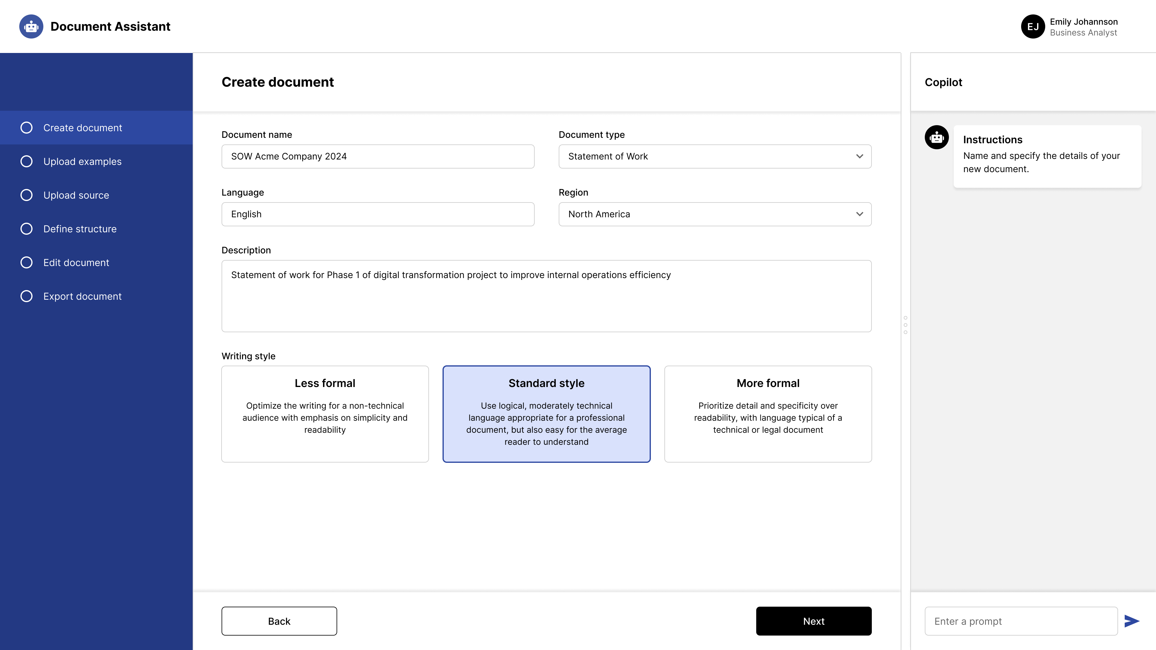 Document Drafting Assistant Long | Kurt Winkler